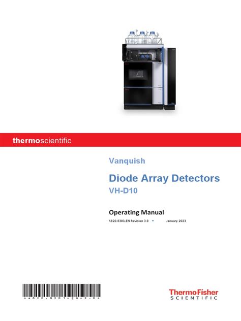 vanquish diode array detectors vh d10 operating manual pdf