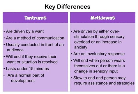 The Difference Between A Tantrum And A Meltdown