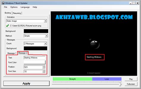 How To Change Windows Boot Screen With Win Boot Updater Akhzaweb