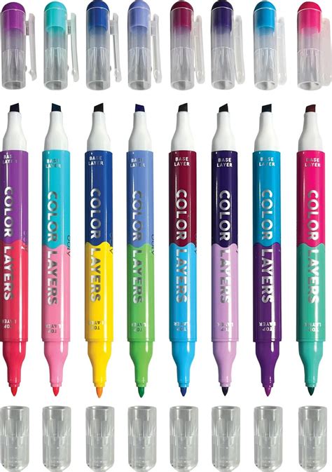 color layers double ended layering markers tom s toys