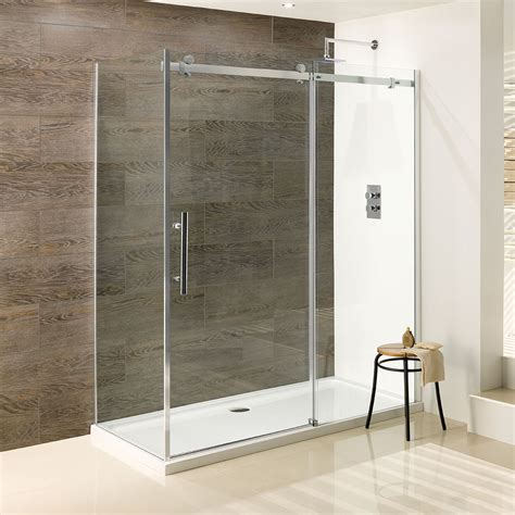 Eastbrook Vanguard Recessed Sliding Shower Door With Side Panel 10mm