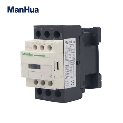 Lc1 D32 Ce Approved Ac 3poles 380v 32a 3p No Nc Contactor Products Manhua Electric Co Ltd