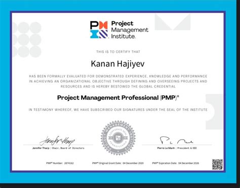 Kanan Hajiyev Mba Pmi Pmp® Psm™ On Linkedin Projectmanagement Pmp