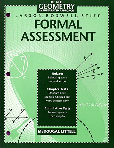 Formal Assessment Heath Geometry An Integrated Approach