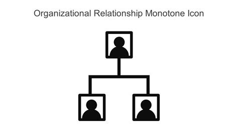 Organizational Relationship Monotone Icon In Powerpoint Pptx Png And