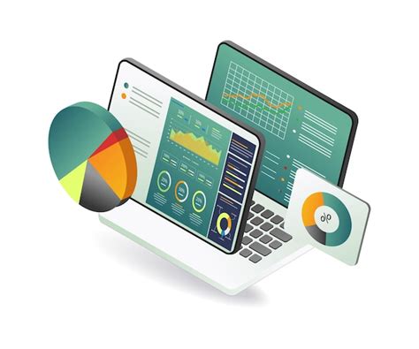 Premium Vector Computer Network Data Analyst Business Management