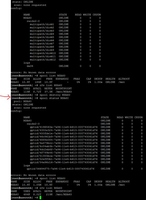 Zfs Dataset Larger When Made With Cli Vs Gui Truenas Community