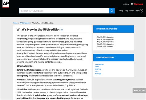 AP Stylebook Online