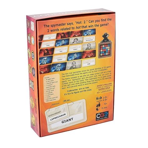 Codenames XXL Board Game By Czech Games Maya Toys