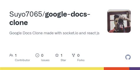 GitHub - Suyo7065/google-docs-clone: Google Docs Clone made with socket.io and react js