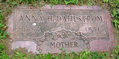 Anna Helen Dahlstrom 1865 1951 Find A Grave Memorial