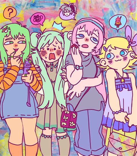 Vocaloid Hatsune Miku Kagamine Rin Megapoid Gumi Megurine Luka