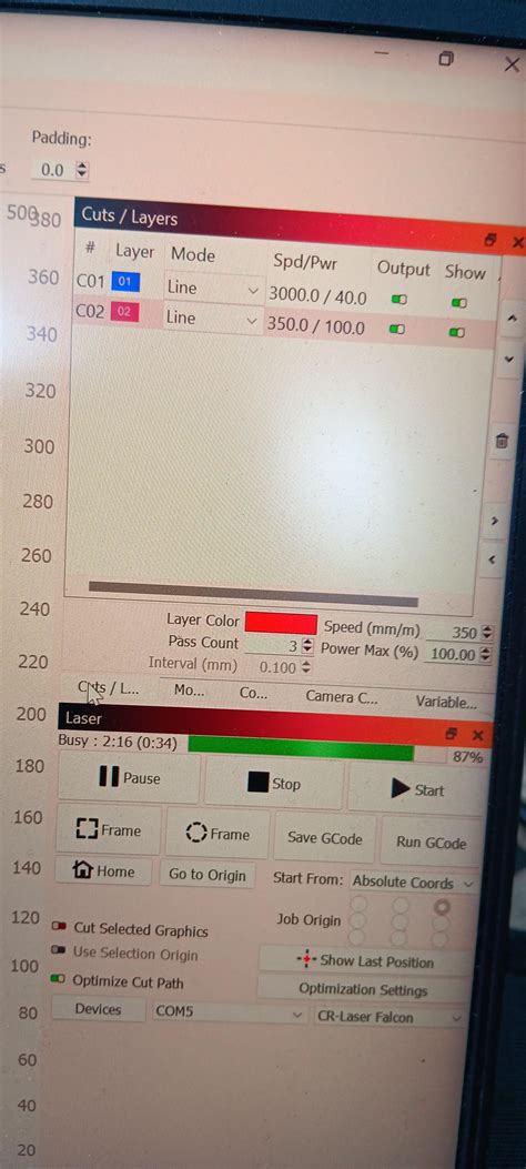 Cutengrave Lines Misaligned Rlasercutting