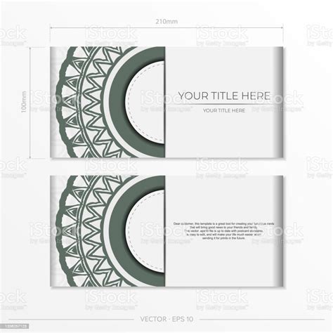 텍스트와 빈티지 장식을위한 장소와 초대장을 준비 어두운 그리스 장식 인쇄 디자인 엽서 흰색 을위한 고급스러운 벡터 템플릿 꽃