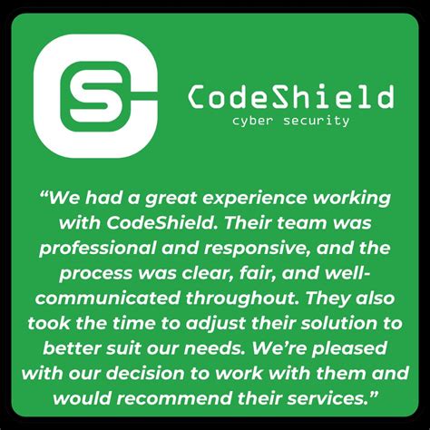 This Is What Were All About At Codeshield Too Often Bespoke Testing