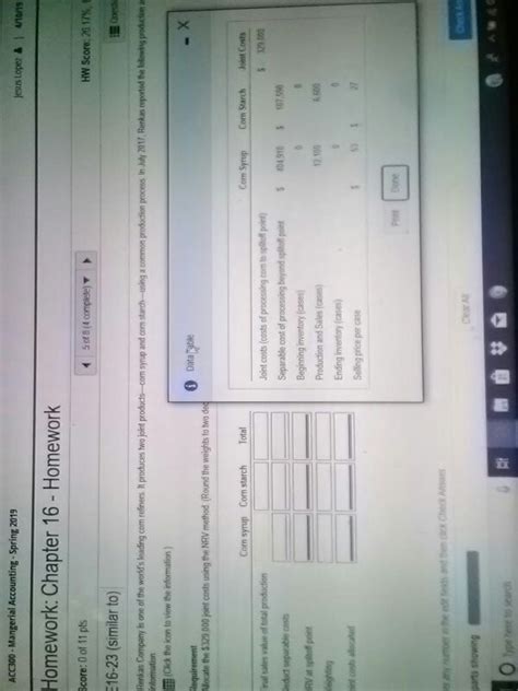 Solved Homework Chapter 16 Homework Score 0 Of 11 Pts