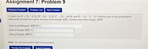 solved assignment 7 problem 9 previous problem problem list