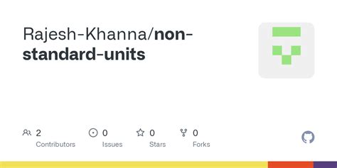 Github Rajesh Khannanon Standard Units