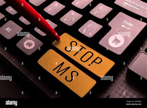 Writing Displaying Text Stop Ms Word Written On Prevent Disease Marked