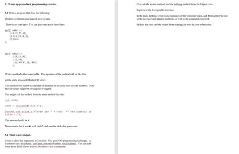 Solved Warm Up Procedural Programming Exercise Write A