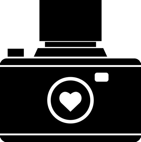Black And White Illustration Of Digital Camera Icon 24275485 Vector