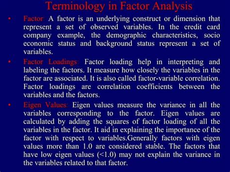 Factor Analysis Ppt