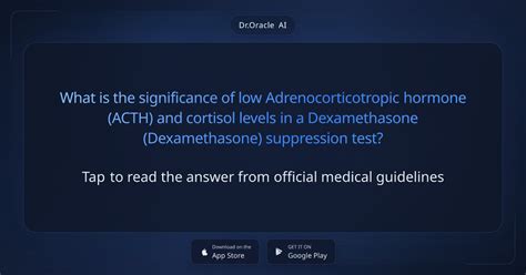 What Is The Significance Of Low Adrenocorticotropic Hormone Acth And