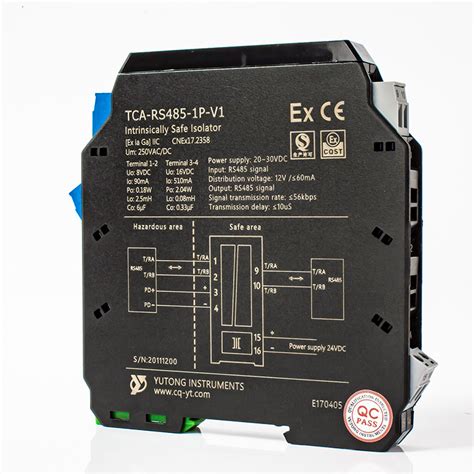 Intrinsic Explosion Proof Isolated Safety Barrier MA Input MA Output In Out In