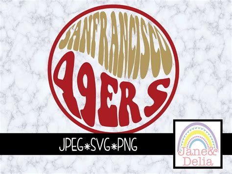 49ers Retro Round Cute Niners Shirt Niner Girl 49ers Etsy