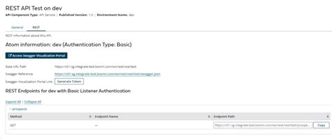 creating a rest api by importing a boomi process