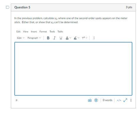 Solved Question Pts The Diffraction Grating Is A Way Of Chegg