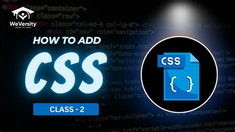 How To Add Css Lecture 2 Youtube