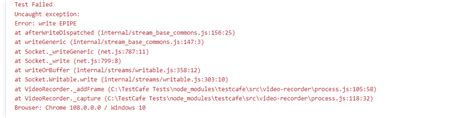 Getting Sometime Uncaught Exception Error Write Eof Or Uncaught