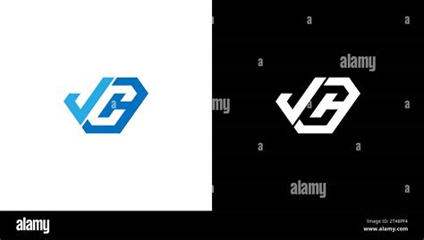 Jc Logo Jc Monogram Initial Jc Logo Letter Jc Negative Space Logo Icon Vector Stock Vector