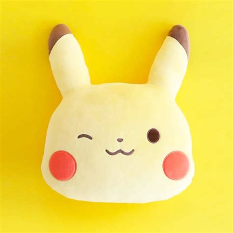 Pokemon Picachu Winking Face Cushion Lil Thingamajigs Hive