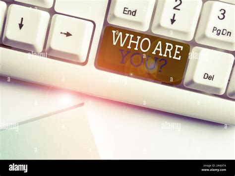 Word Writing Text Who Are You Question Business Photo Showcasing