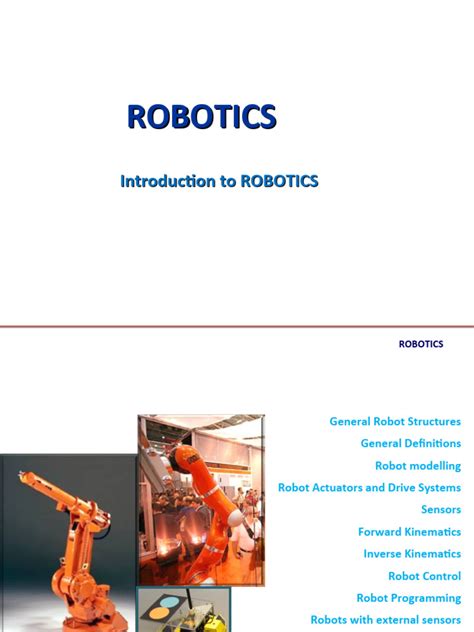 1 1 introduction to robotics download free pdf robot robotics