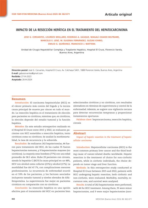 Pdf Impact Of Hepatic Resection In The Treatment Of Hepatocellular Carcinoma