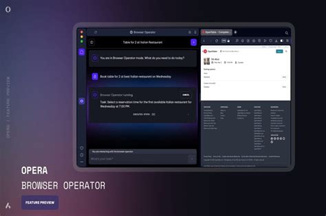 browser operator l agent ia d opera qui fait des recherches sur