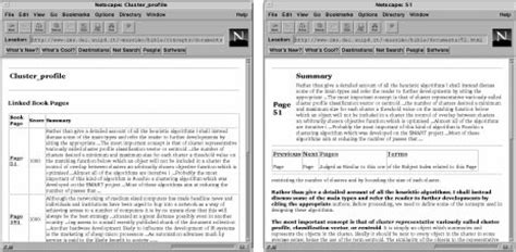 Home Page Of The Hyper Textbook Left And Page Of A Term Of The Subject
