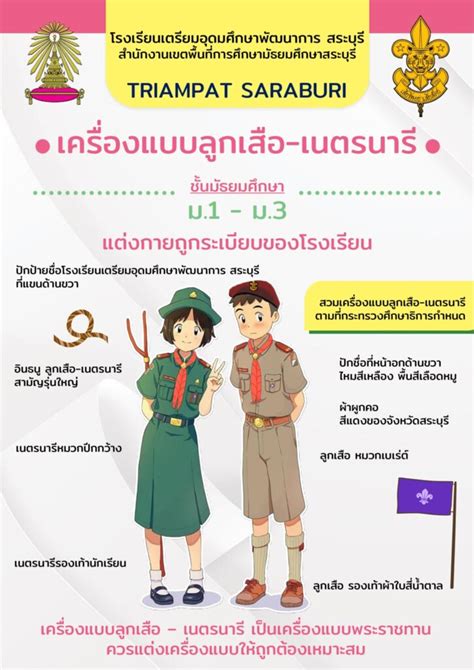 เครื่องแบบนักเรียน ปีการศึกษา 2566 โรงเรียนเตรียมอุดมศึกษาพัฒนาการ