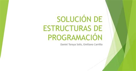 Diseño De Informática Iii Solución De Estructura De Programación