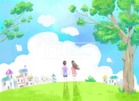 계절여름 C170619c Cooltree 일러스트 여름 커플 페인터 그림 회화 일러스트 핸드드로잉 드로잉 이미지 아트 만화 클립 클립아트 삽화