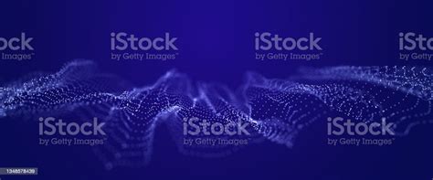 인터레이스 포인트의 물결 추상적 배경입니다 기술 스타일 빅 데이터 3d 렌더링 계획에 대한 스톡 사진 및 기타 이미지 계획 고리 사슬 과학 Istock
