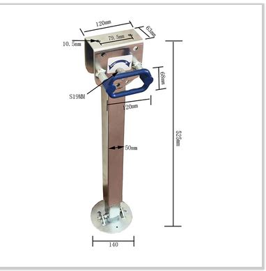 Стойка опорная поворотная телескопическая 500 кг – купить в интернет ...