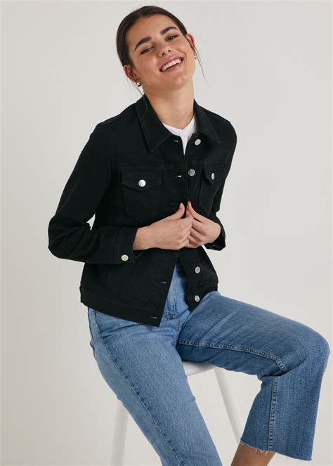 Black Denim Jacket Matalan