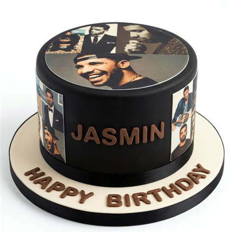 Drake Photo Birthday Cake Personalised Cakes Uk