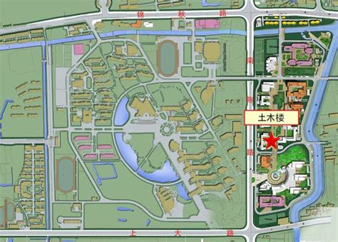 上海大学分布地图 千图网