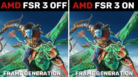 Avatar: Frontiers of Pandora - AMD FSR 3 Frame Generation OFF vs ON - Benchmark - YouTube