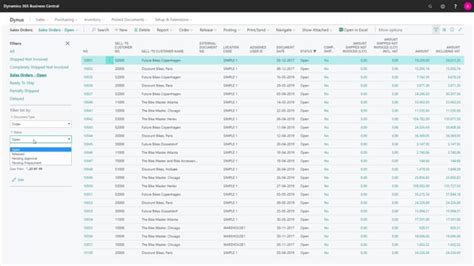 Views In Filter Pane Dynamics 365 Business Central